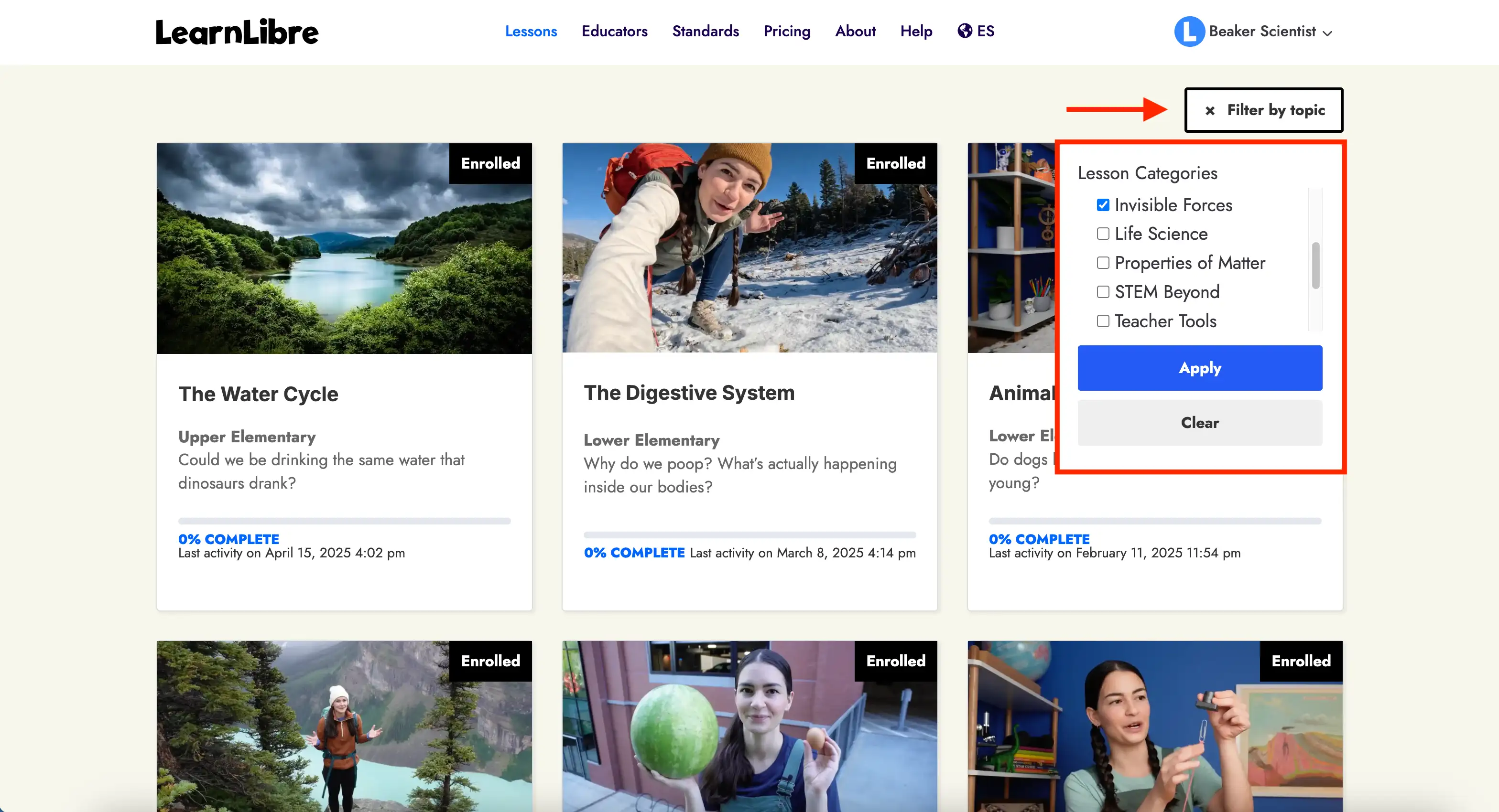 Lesson Categories - Learn Libre